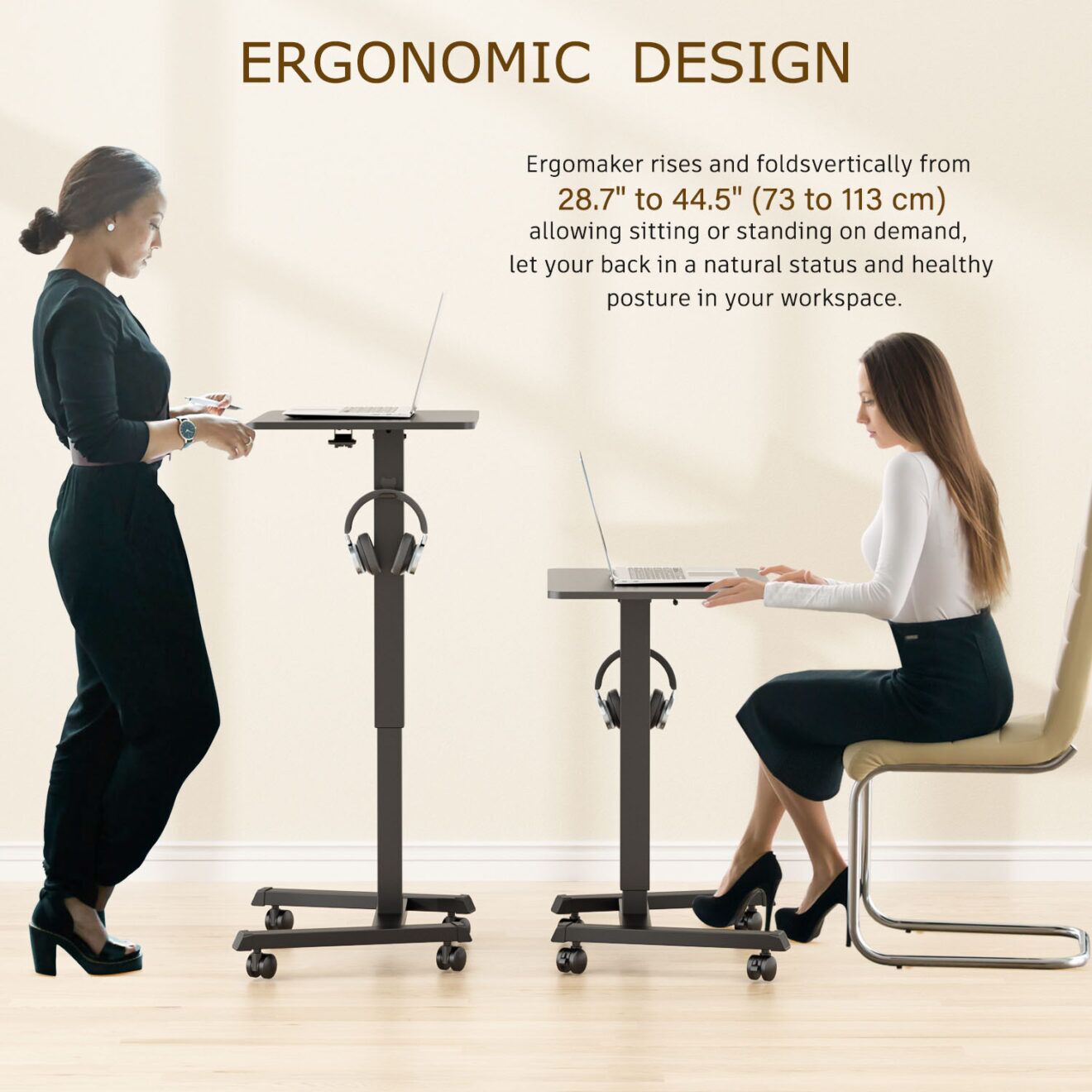 Buy Pneumatic Sit Stand Desk on Ergomaker Store