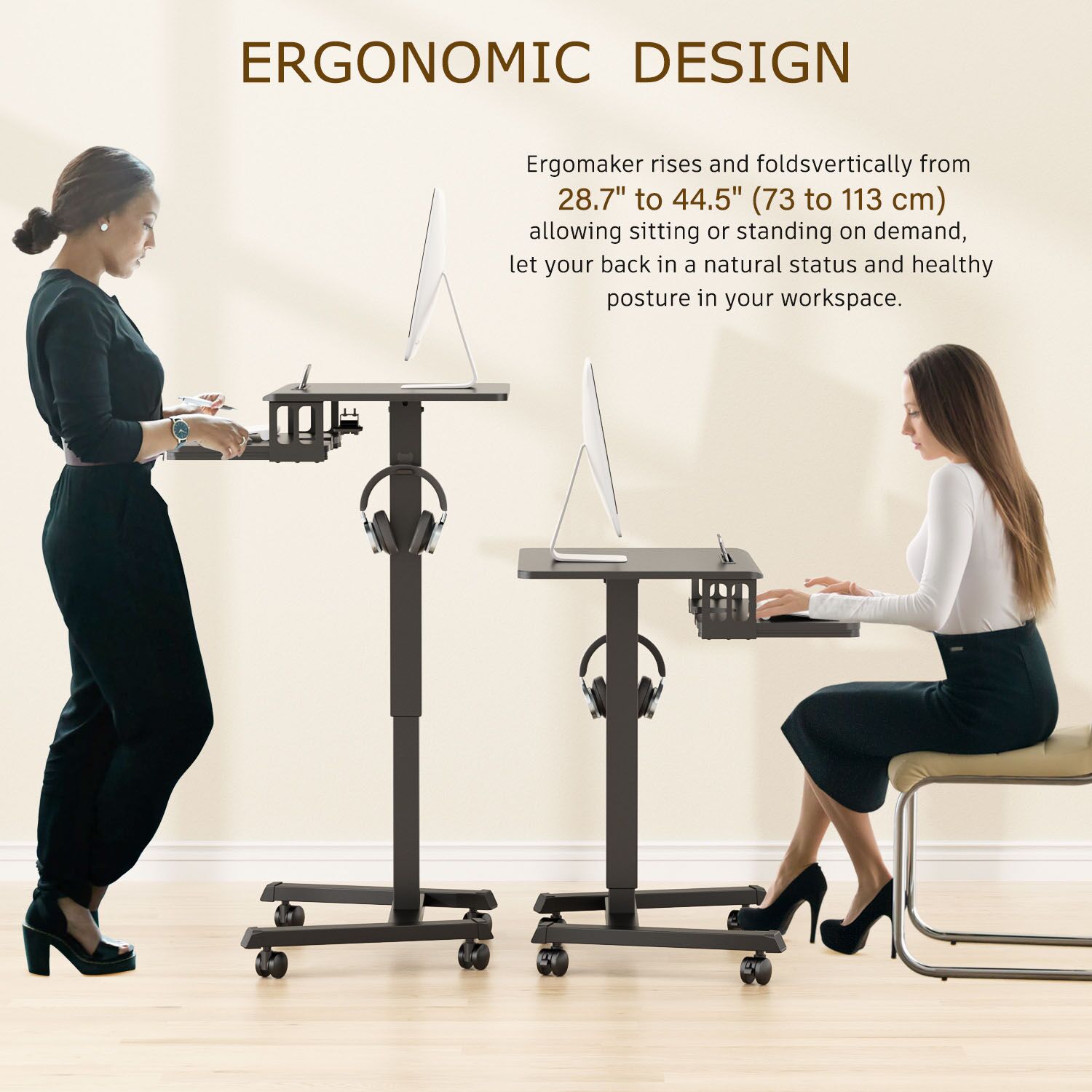Buy Pneumatic Sit Stand Desk on Ergomaker Store