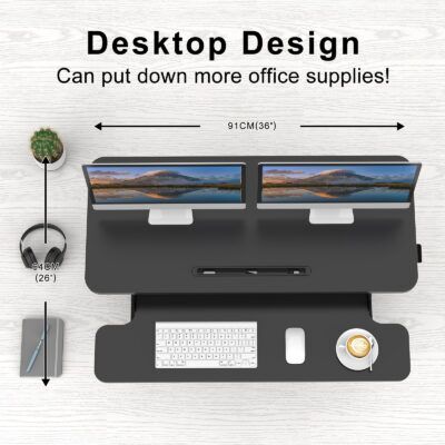 Ergomaker 32“ Adjustable Standing Desk Converter DC02